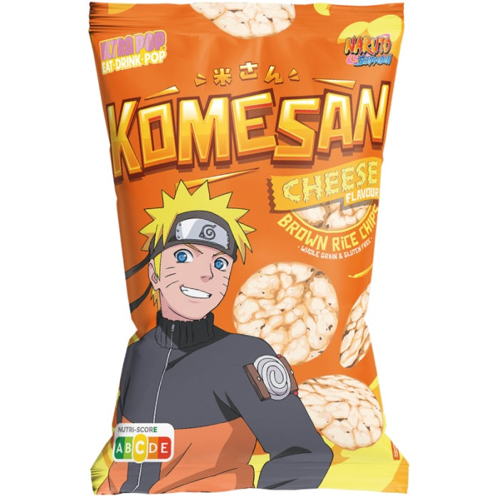 chips soufflées au riz brun KOMESAN Naruto - Naruto, saveur fromage, 6 ...
